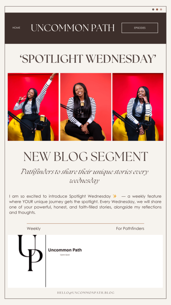 Introducing ‘Spotlight Wednesday’ – Your Uncommon Paths, too ...